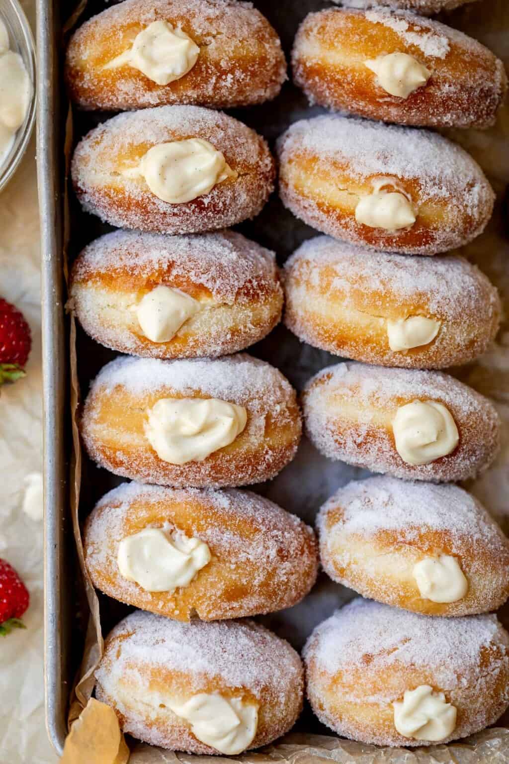 How to Make Bavarian Cream Donuts - The Food Charlatan