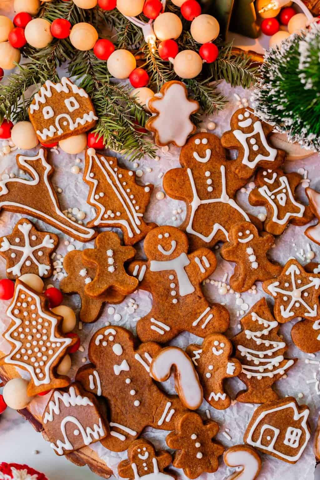 Soft Chewy Gingerbread Cookies (No Spread)-The Food Charlatan