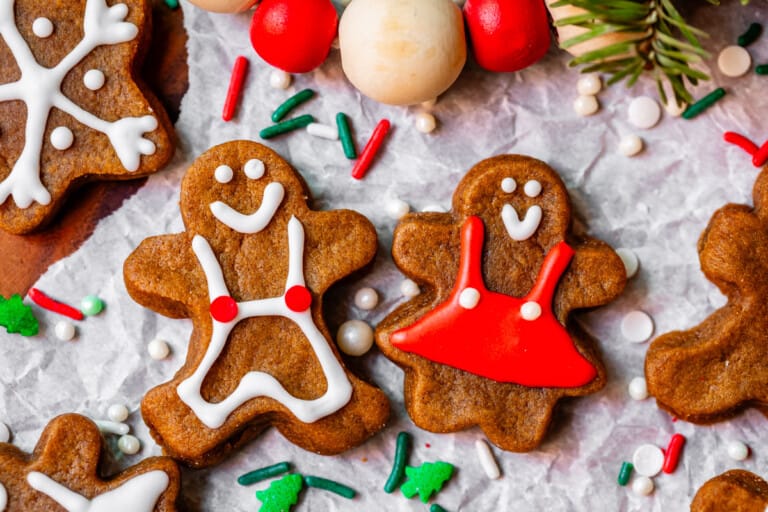 Soft Chewy Gingerbread Cookies (No Spread)-The Food Charlatan