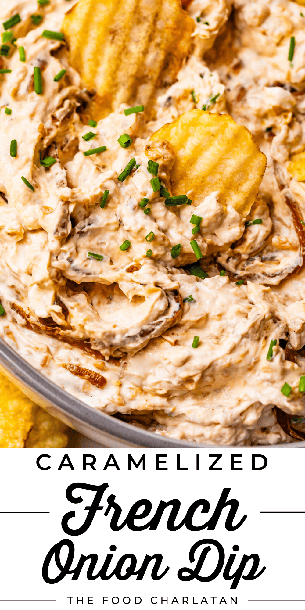 Caramelized French Onion Dip - The Food Charlatan