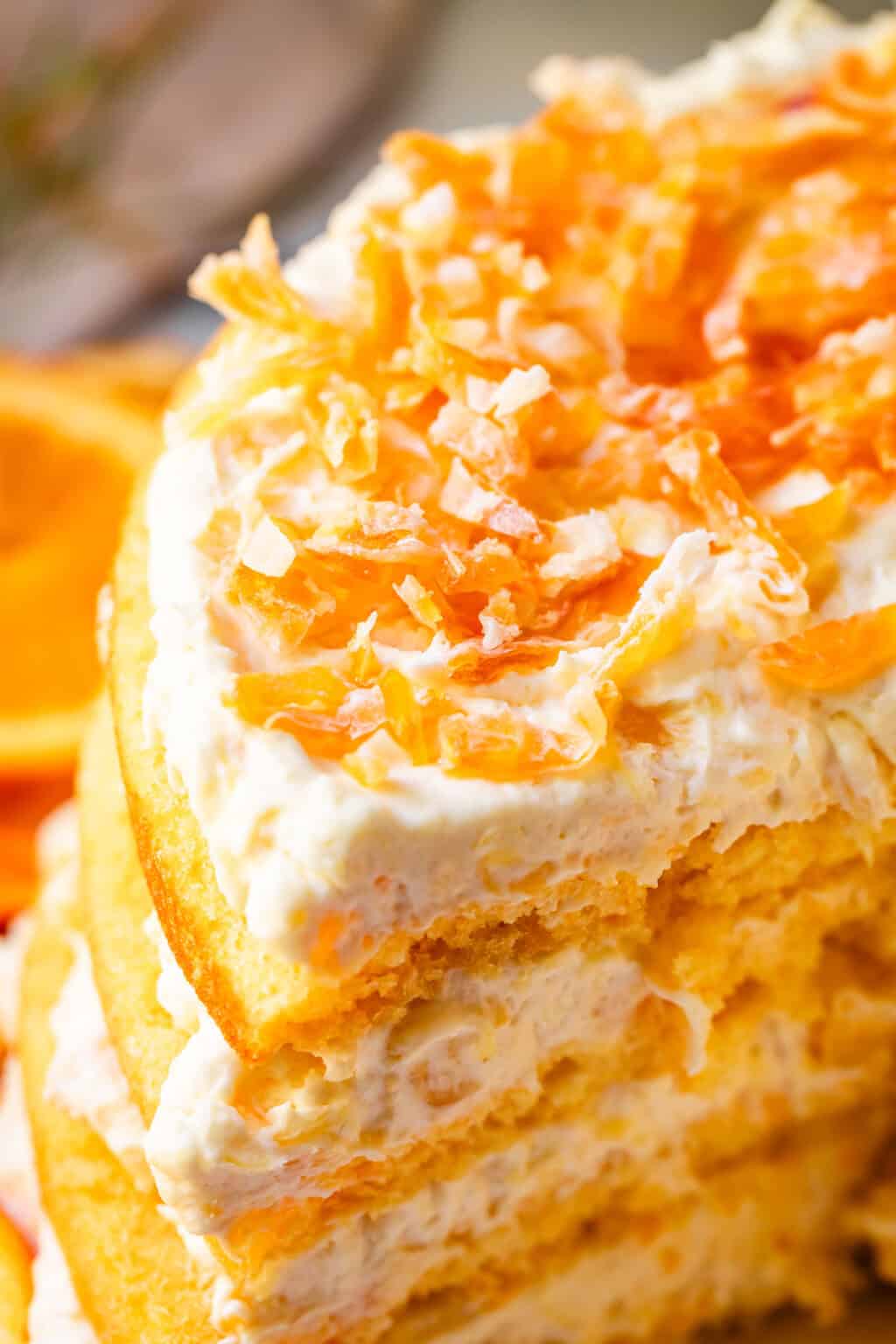 Pig Pickin Cake (Sunshine Cake) - The Food Charlatan