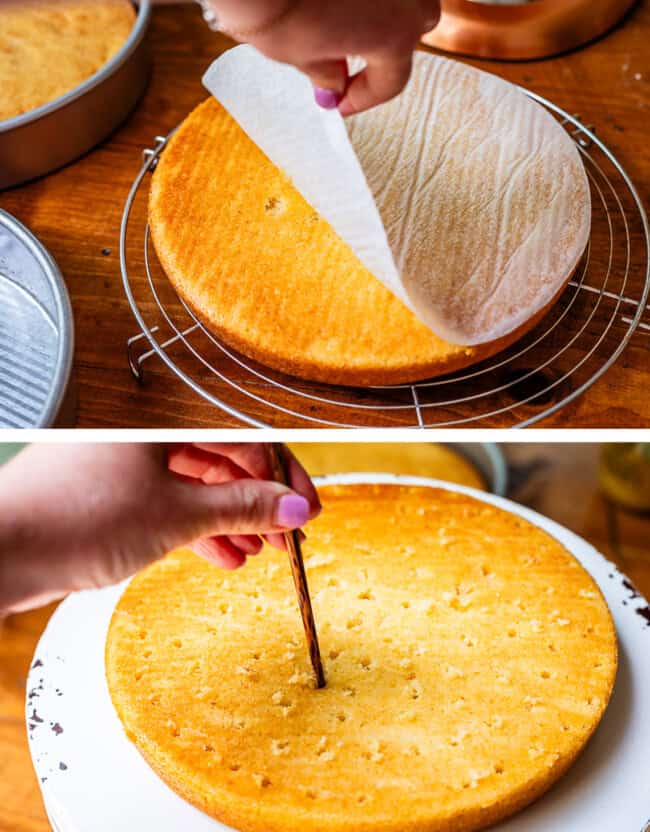 Cornbread Cake with Honey Frosting - The Food Charlatan