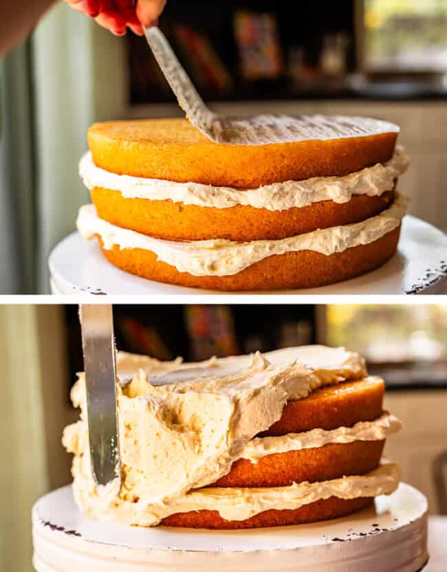 Cornbread Cake with Honey Frosting - The Food Charlatan