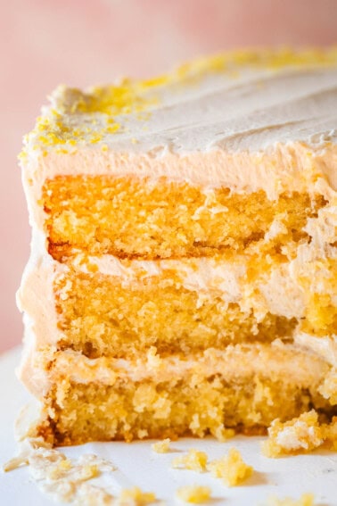 Cornbread Cake with Honey Frosting - The Food Charlatan