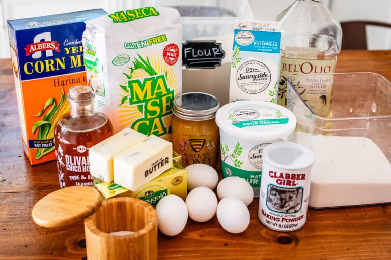 Cornbread Cake with Honey Frosting - The Food Charlatan