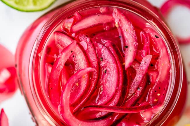 Quick Pickled Red Onions - The Food Charlatan